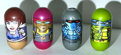 4 Mighty Beanz 2003 TMNT Teenage Mutant Ninja Turtle Beans Shredder ...