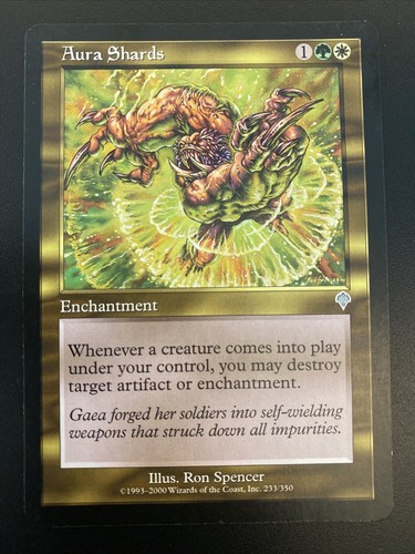 MTG Magic the Gathering Aura Shards Invasion Set NM English (One Copy ...