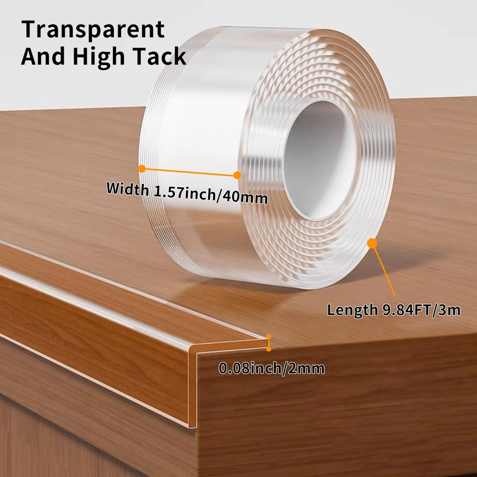 Clear Corner Edge Protector Strip, Self-Adhesive Bumper Guard for ...