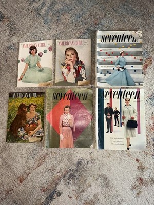 Lot of Vintage 1950s SEVENTEEN Magazine Teen Fashion Beauty American ...