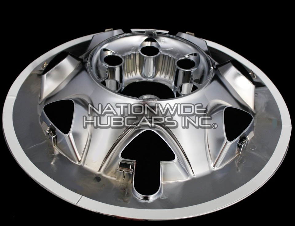 2014-2018 GMC SIERRA 1500 CHROME 17" 6 Lug Wheel Skins Hub Caps Clad ...