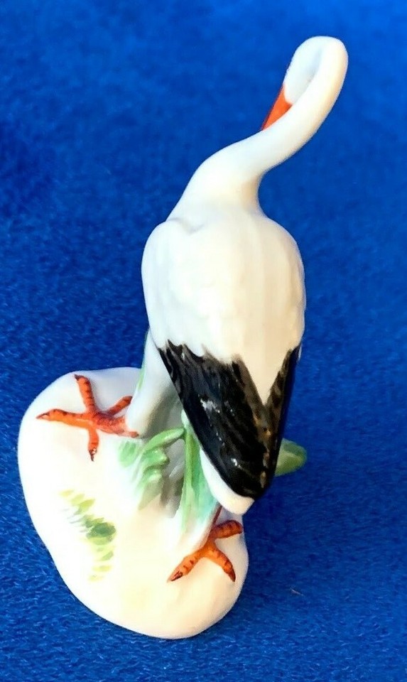 Antique Meissen Porcelain Miniature stork | eBay
