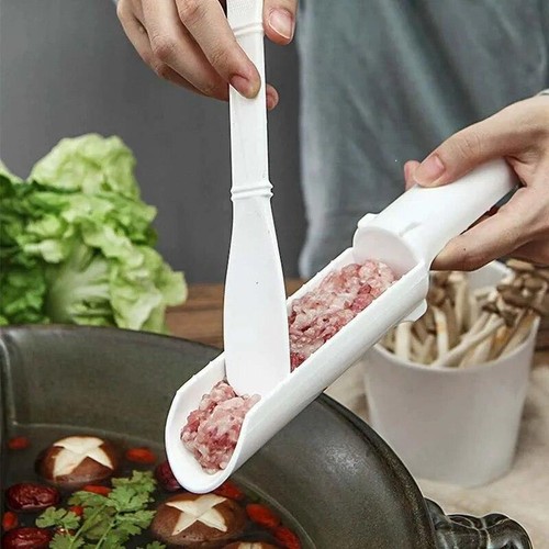 Plastic Kitchen Triple Meatball Maker Rice Balls Mold Meat Baller Spoon ...