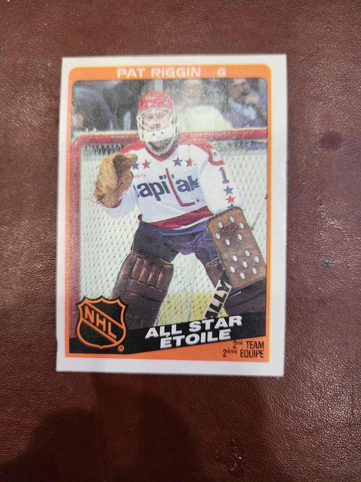 1984-85 O-Pee-Chee Capitals Hockey Card #218 Pat Riggin AS | eBay