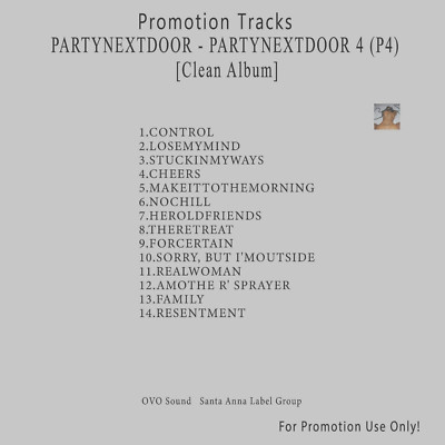 R&B/Soul, Rap/Hip-Hop.. White CD. PARTYNEXTDOOR 4 (P4) [Clean Album] | eBay