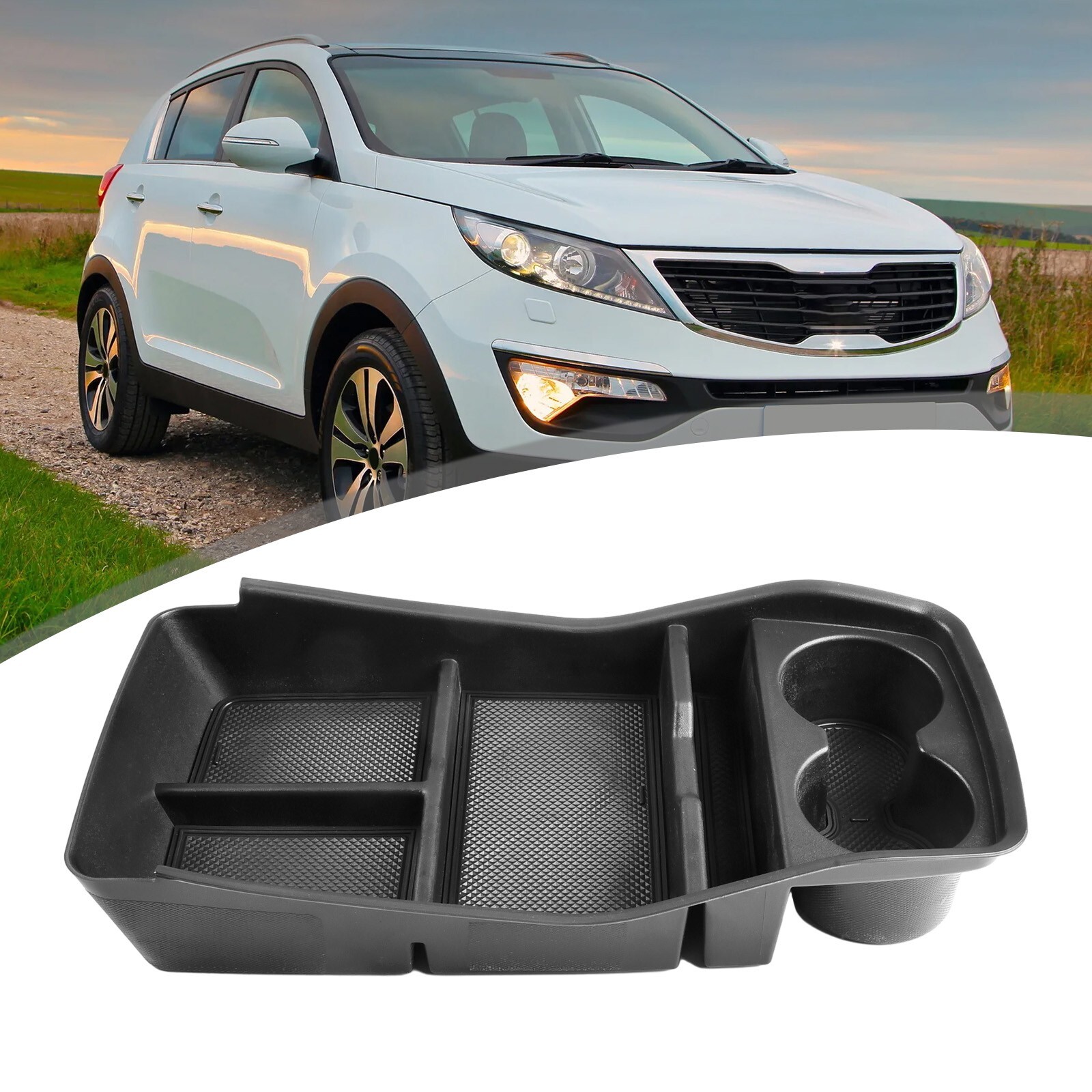 For Kia EV9 Car Center Console Storage Box Organizer for Debris Storage ...