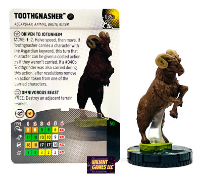 Marvel Heroclix Toothgnasher #035a w/ Card Smash and Destroy Set | eBay