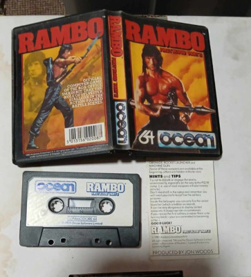 Commodore 64 C64* Rambo First Blood Part II-Ocean-Free Postage | eBay UK