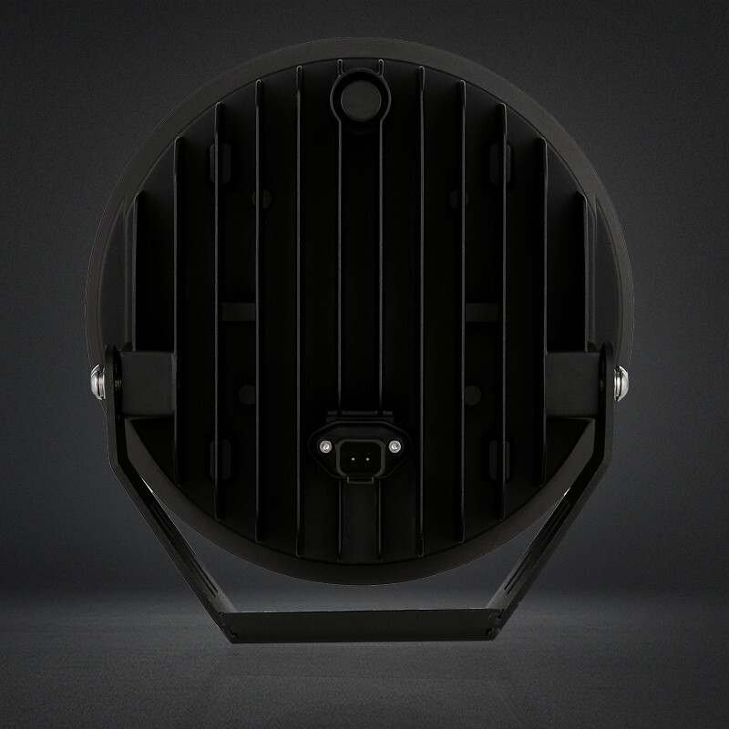 Pair 9inch LED Driving Lights Spot Beam Round Black Offroad Spotlights ...