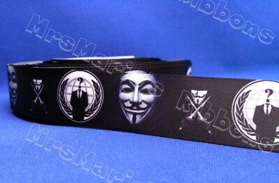Anonymous activist hacktivist collective Cake craft satin ribbon ...