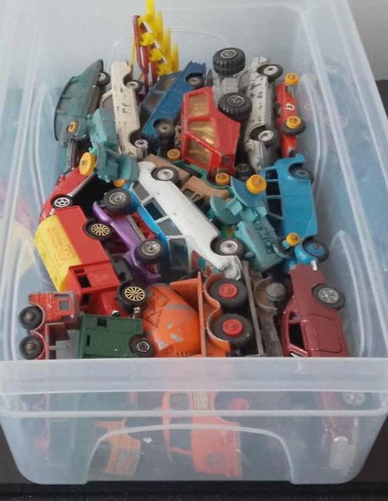 ORIGINAL VINTAGE DIECAST JOB LOT CARS TRUCKS etc DINKY CORGI MATCHBOX ...