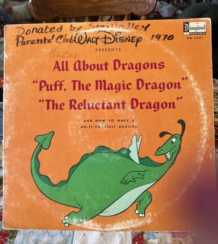 Walt Disney Presents All About Dragons Puff The Magic Dragon | eBay