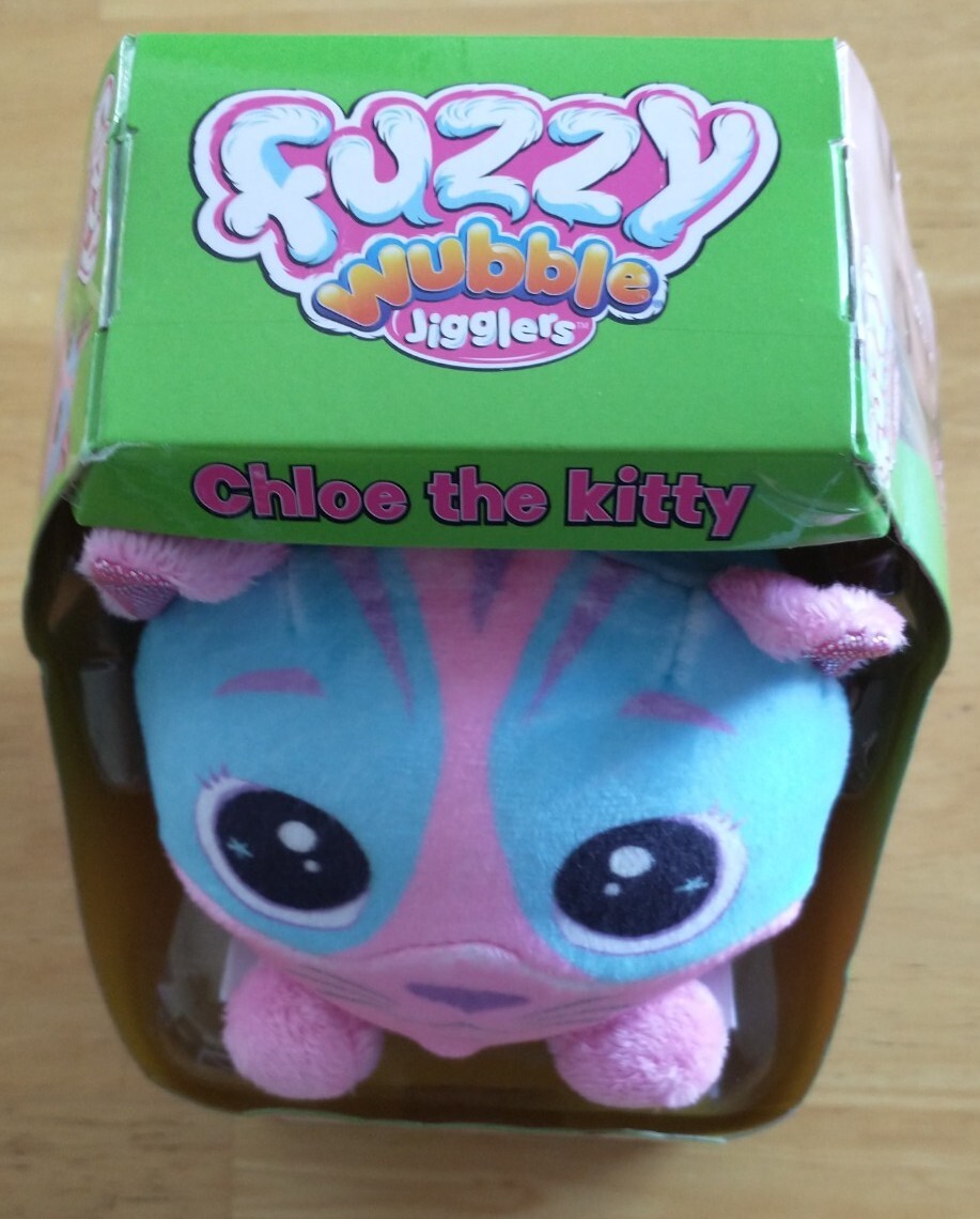 Fuzzy Wubble Jigglers Pets Chloe The Kitty Pink and Blue Toy for sale ...
