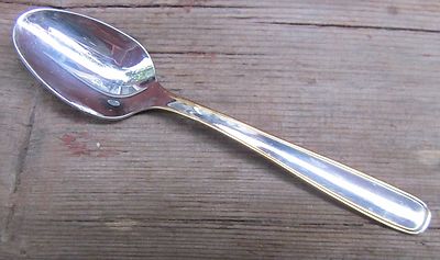 INOXPRAN 18/10 Italian Stainless Gold Inlay Flatware 5" Small/Demitasse ...