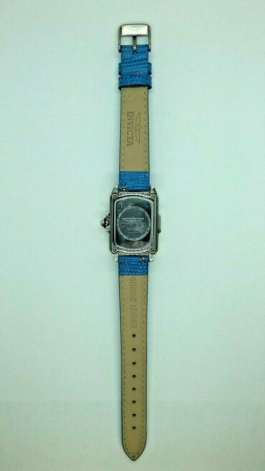 Vntg - Invicta F3085531 Lupah Wht MOP, Swss Qtz Mv't RARE Nw Lthr Strp ...