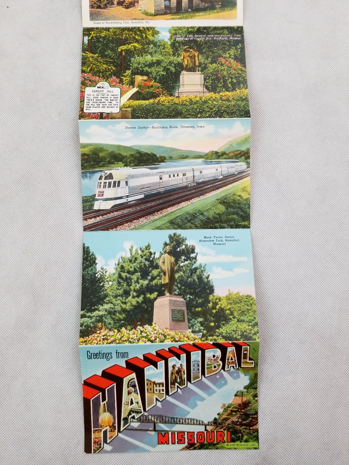 Hannibal Missouri Twain Monument Riverview Park Postcard Book P1A | eBay