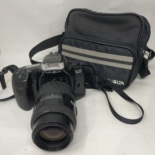 Minolta Maxxum 300si 35mm SLR Film Camera AF Zoom 35-70 70-210 Lens New ...