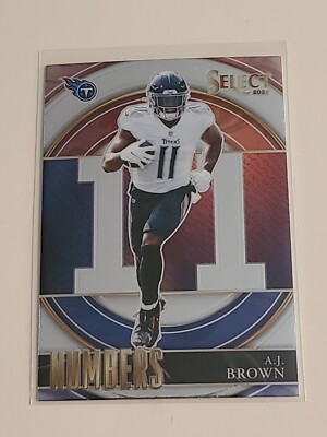 2021 NFL PANINI SELECT AJ BROWN NUMBERS #SN-25 | eBay