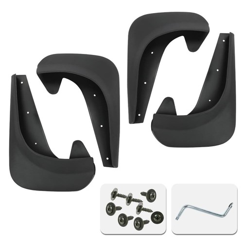 4Pcs Black Universal Car Mud Flaps Splash Guard Mudguards Fender Front ...