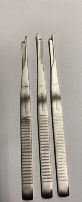 3 Pcs Silver Osteotome 7" with Single Guard (Straight ,Right, Left ) | eBay