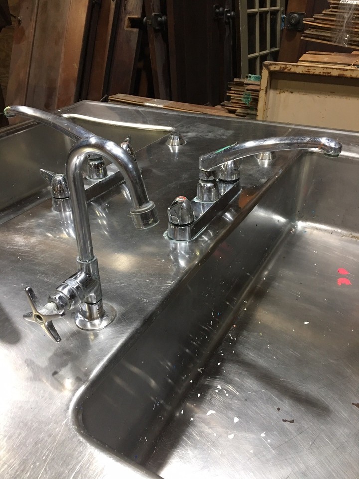 Big Stainless Steel Double Basin Island Top Science Lab Sink Industrial ...