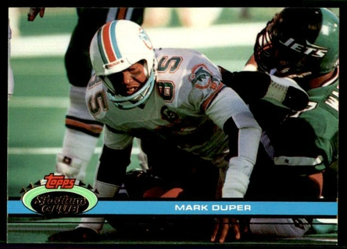 1991 TOPPS STADIUM CLUB FOOTBALL CARD MIAMI DOLPHINS #359 MARK DUPER | eBay
