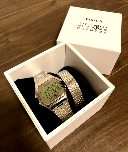 TIMEX MM6 T80 Maison Margiela Digital Watch Gift Set w/ Extra Bracelet ...