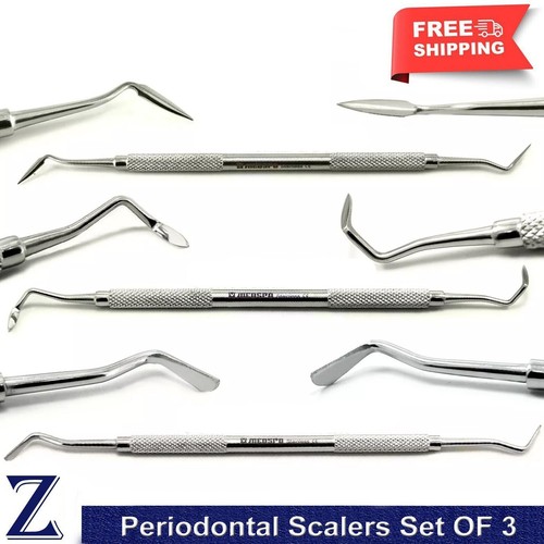 Dental Kirkland Gingivectomy Scaler Set Of 3 Periodontal Surgery Instruments CE | eBay