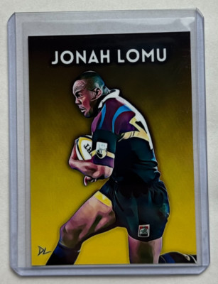 Jonah Lomu Limited Edition Artist Signed "Waikato Chiefs" Trading Card ...