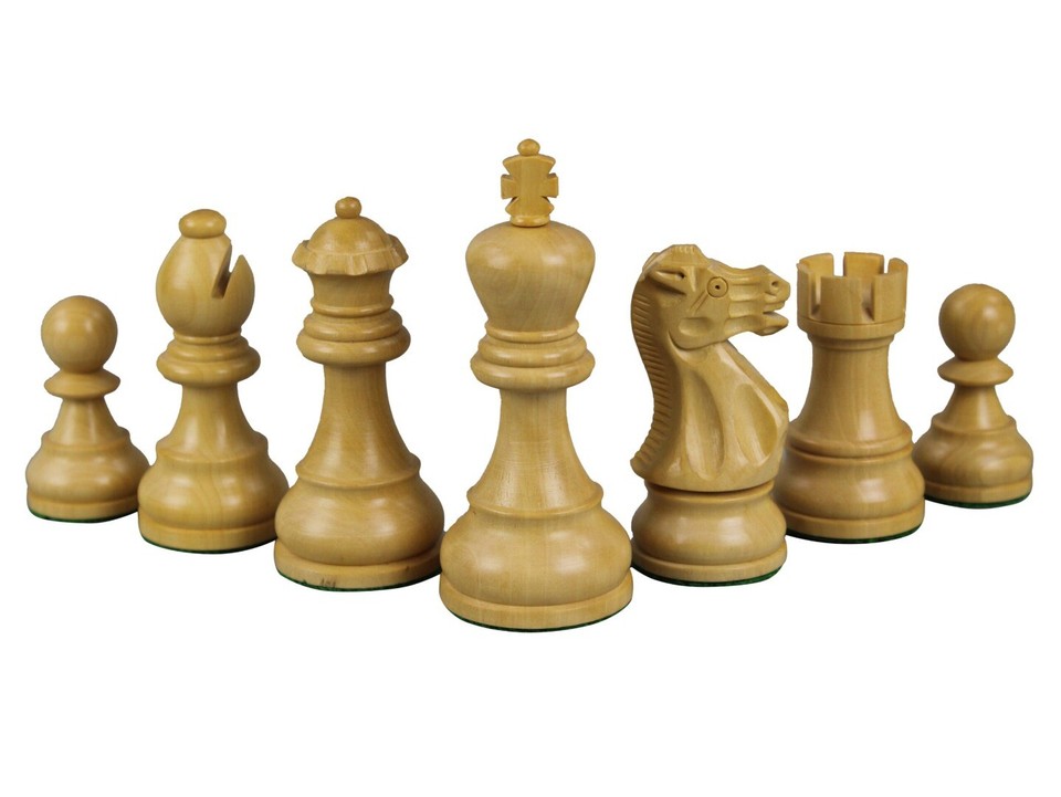 Ebony Chess Set 20 Inch With Helena Flat Chess Board and Weighted ...