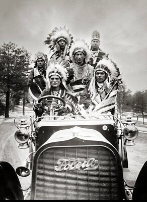 Native American Indian Modren days 1925 driving a car 8 x 10 Photo ...
