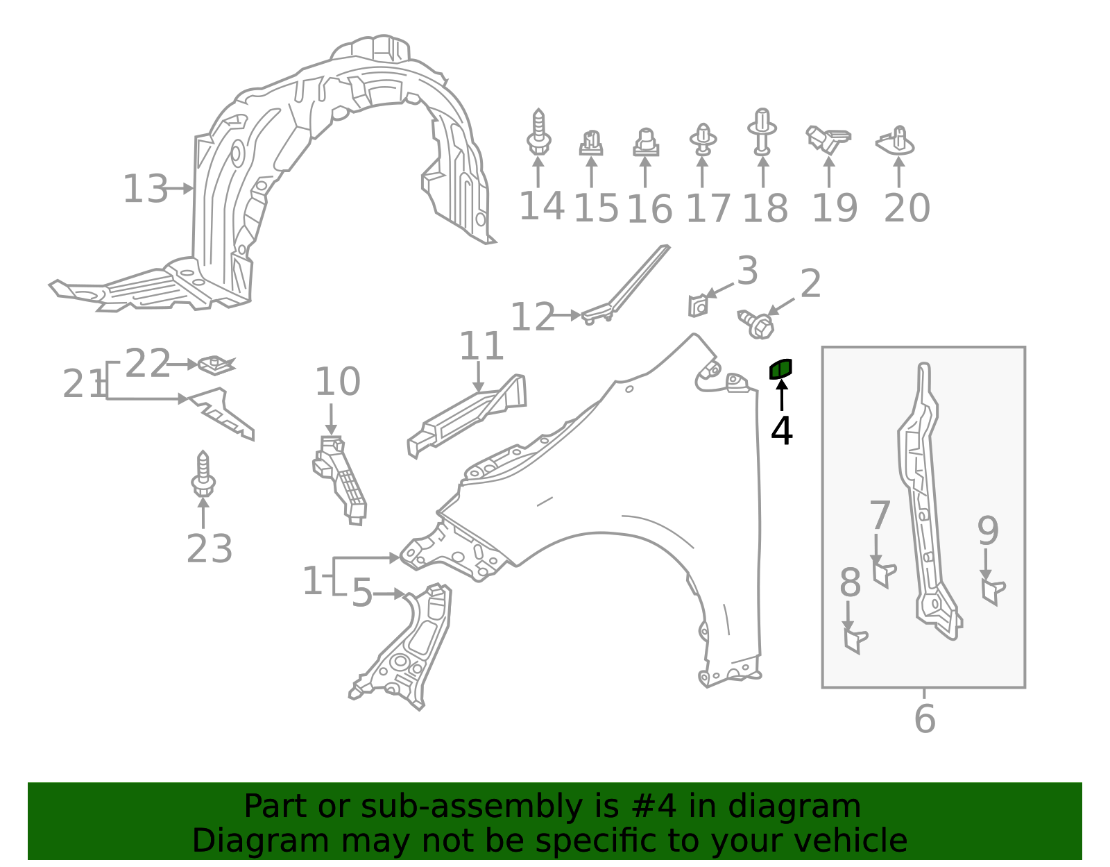 TOYOTA 5381347040 Genuine OEM Fender Upper Clip for sale online | eBay
