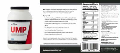 Beverly International UMP Protein Powder 30 servings, Vanilla. Unique ...