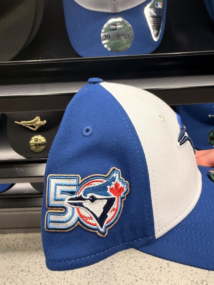 Toronto Blue Jays New Era 50th Anniversary White Panel Medium/large Hat ...