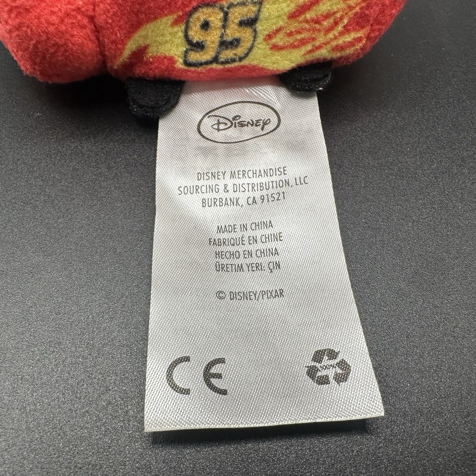 Disney Tsum Tsum Lightning McQueen Cars Mini 3.5” Plush Red Race Car 95 ...