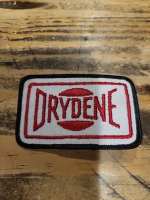 DRYDENE oil Red White 2"x 3" Sew On Patch | eBay