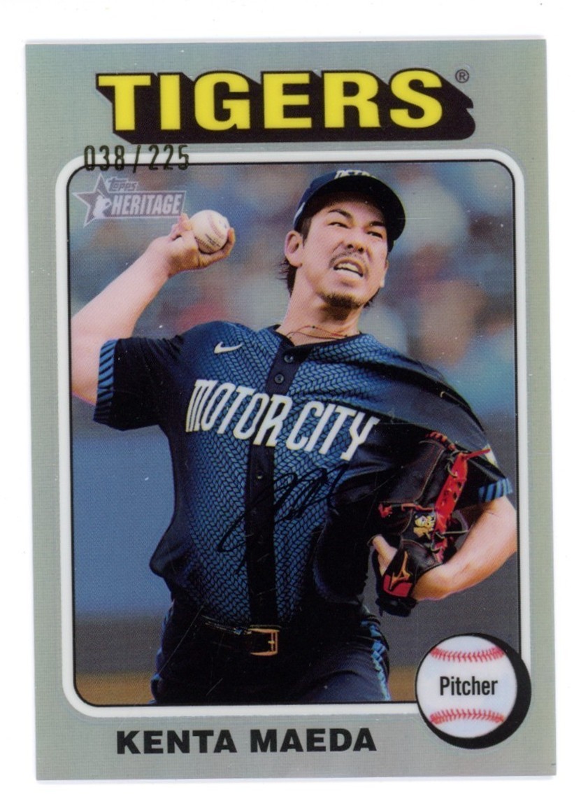 2024 Topps Heritage High Number - Kenta Maeda #544 Chrome Silver Border ...