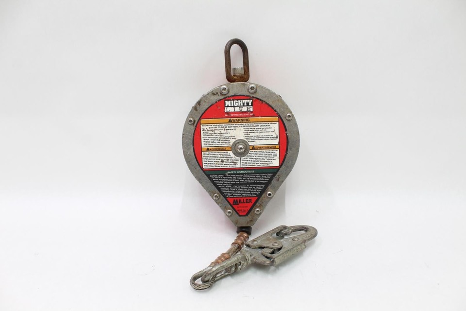 Miller Mighty Lite Self Retracting Life Line - 310 Lb. Capacity, 20 Ft ...