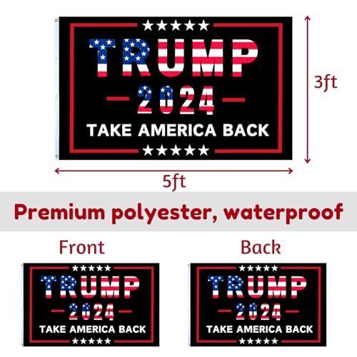 Trump 2024 Flags 3x5 outdoor - Take America Back Flag Take America Back ...