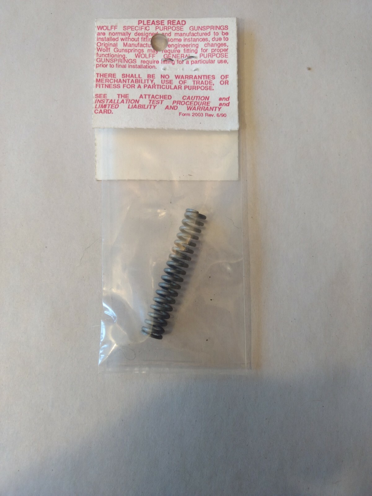 Wolff Hammer spring factory reduced power Ruger double action series ...