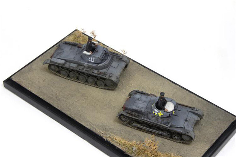 1/72 Scale S-MODEL Panzer I Ausf.B & Panzer II Ausf.C sceneric set ...