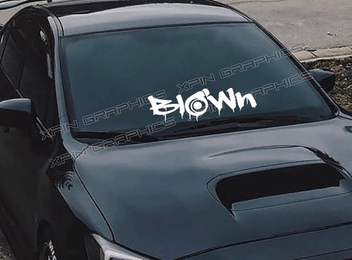 Turbo Blown Boost sticker racing race funny JDM drift Rally windshield ...