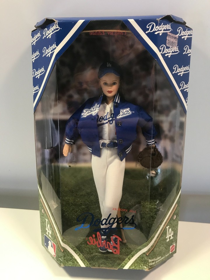 Los Angeles Dodgers 1999 Barbie Doll- THREE MISPRINTS ON THE BOX - RARE ...