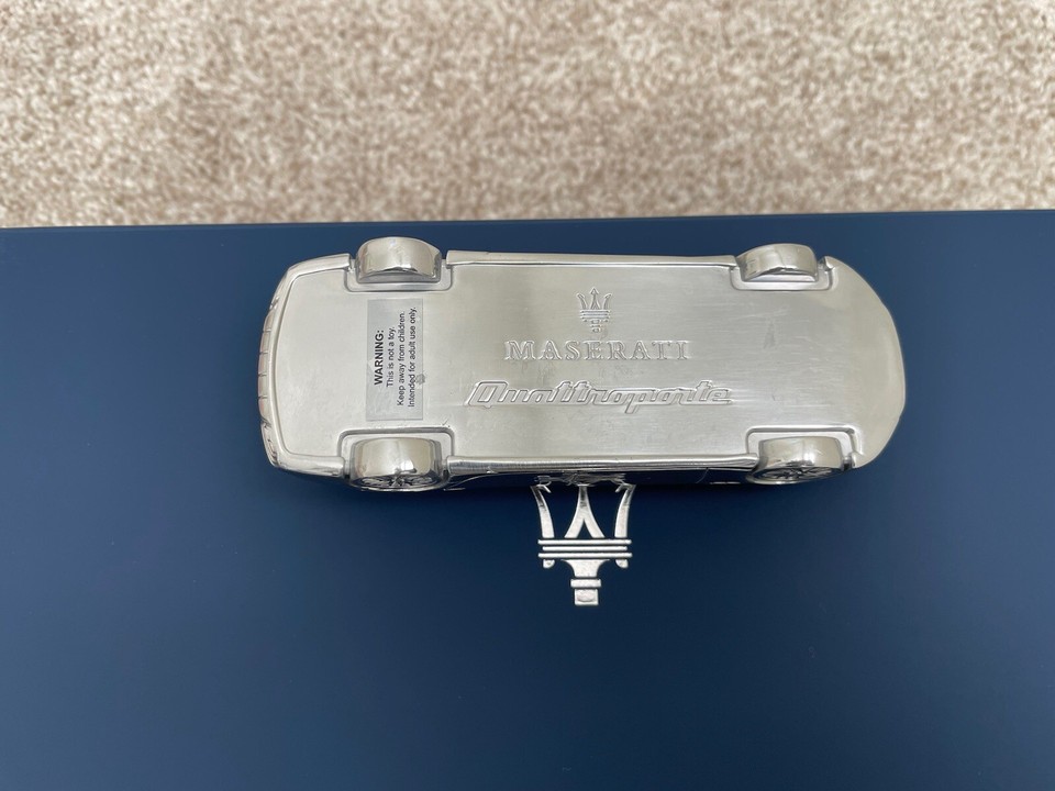 Maserati Quattroporte Aluminum Chrome Model Scale 1:43 Paperweight Gift ...