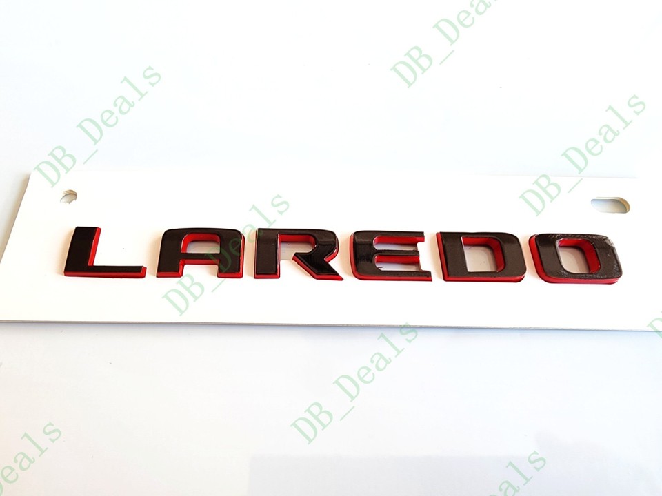 Black Red Front Rear Door 4x4 Laredo Emblem 2022+ Jeep Grand Cherokee ...