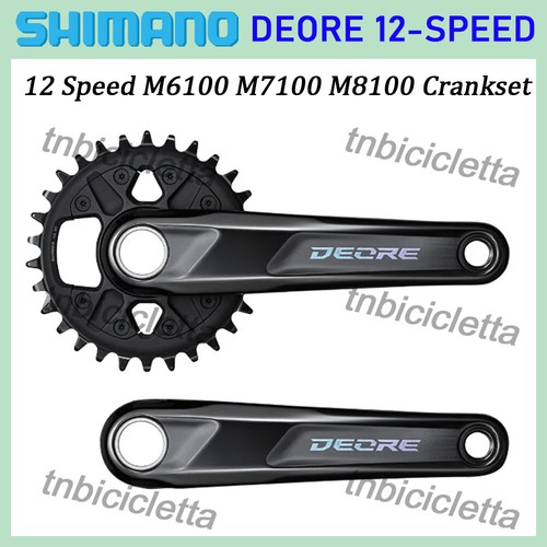 Shimano Deore FC-M6100 SLX M7100 XT M8100 12 Speed MTB Bike Crankset ...