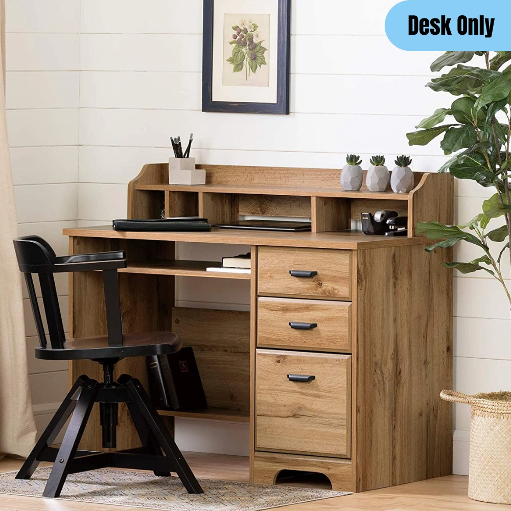 Compact Computer Cabinet With Hutch