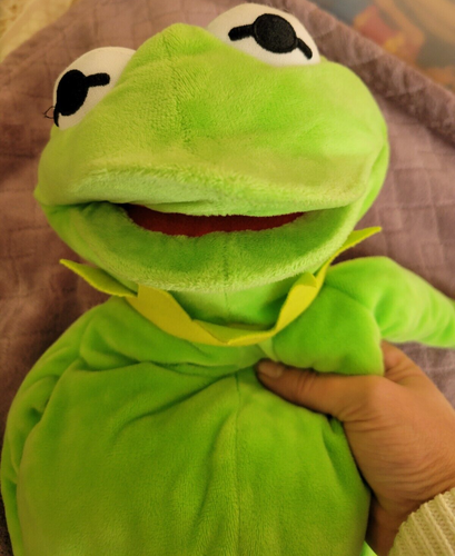 22" Disney Hand Puppet Muppets Green Kermit The Frog Full Body Soft ...