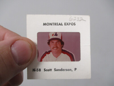 Vintage 1970's Scott Sanderson Montreal Expos Negative Slide 2 Inches ...