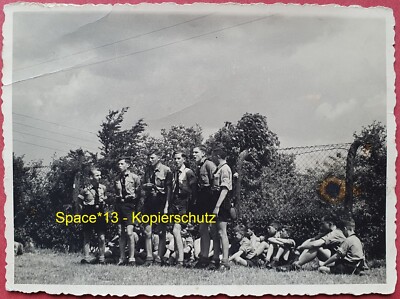 Foto Pimpfe Portrait Marschpause wk2 Deutsche Jugend Uniform ...